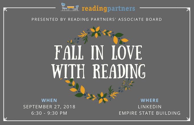 Reading Partners New York presents Fall in Love with Reading | Reading ...