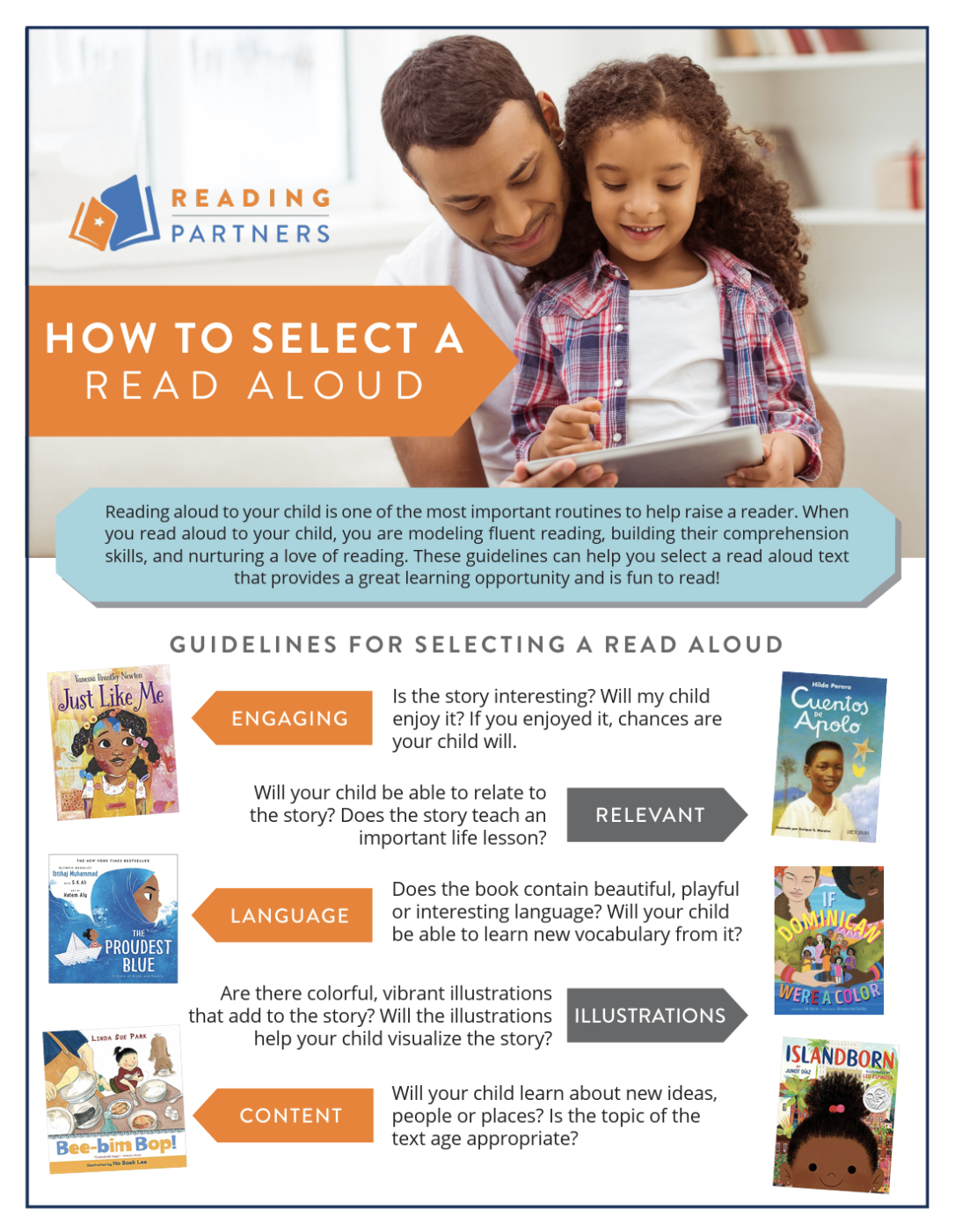 Activity sheets - Reading Partners